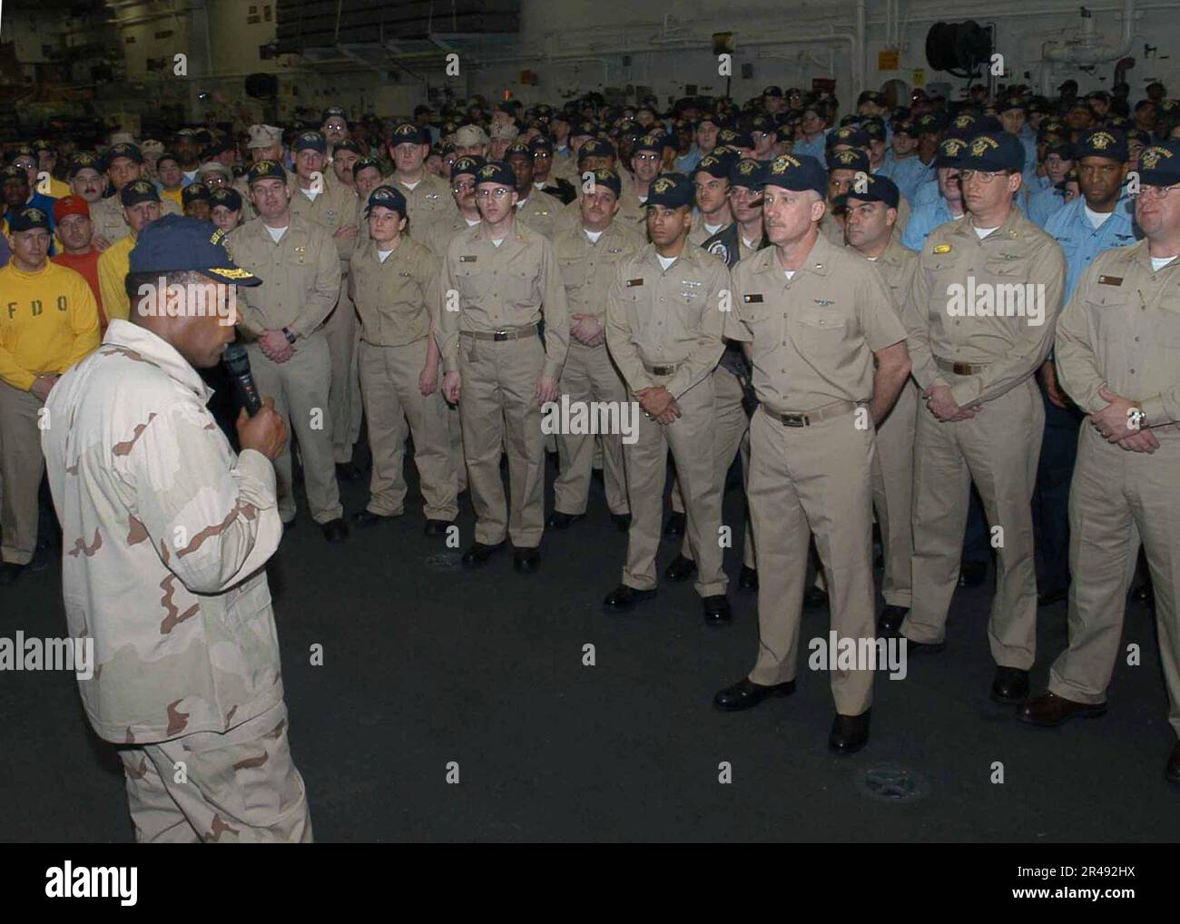US Navy Rear Adm. W. Clyde Marsh, Commander Task Force Fifty One (CTF ...