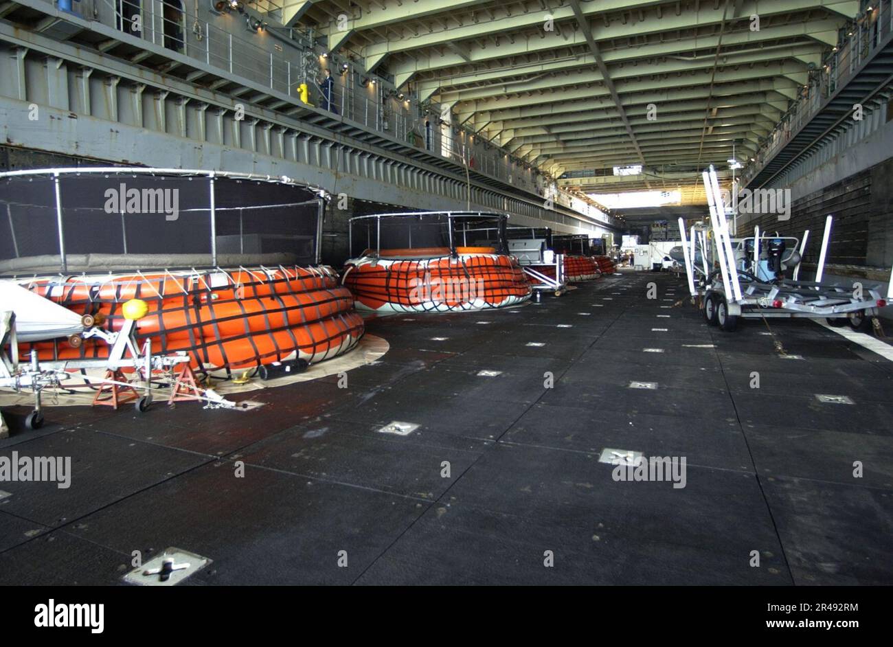 US Navy Shipboard Inflatable pools setup by Commander Task Unit 55.4.3 ...