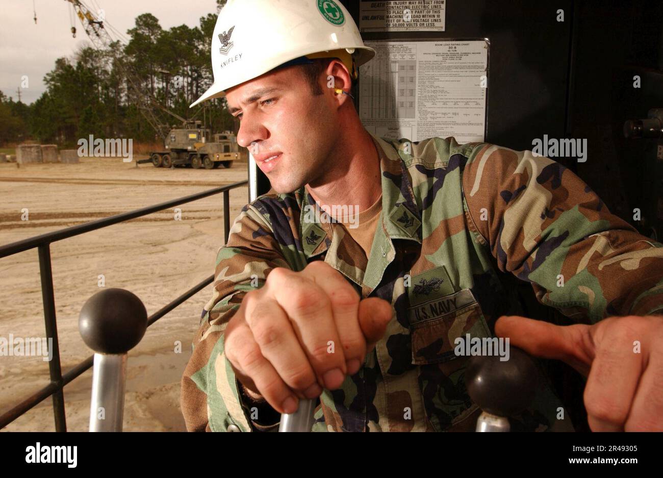 US Navy Equipment Operator Stock Photo - Alamy
