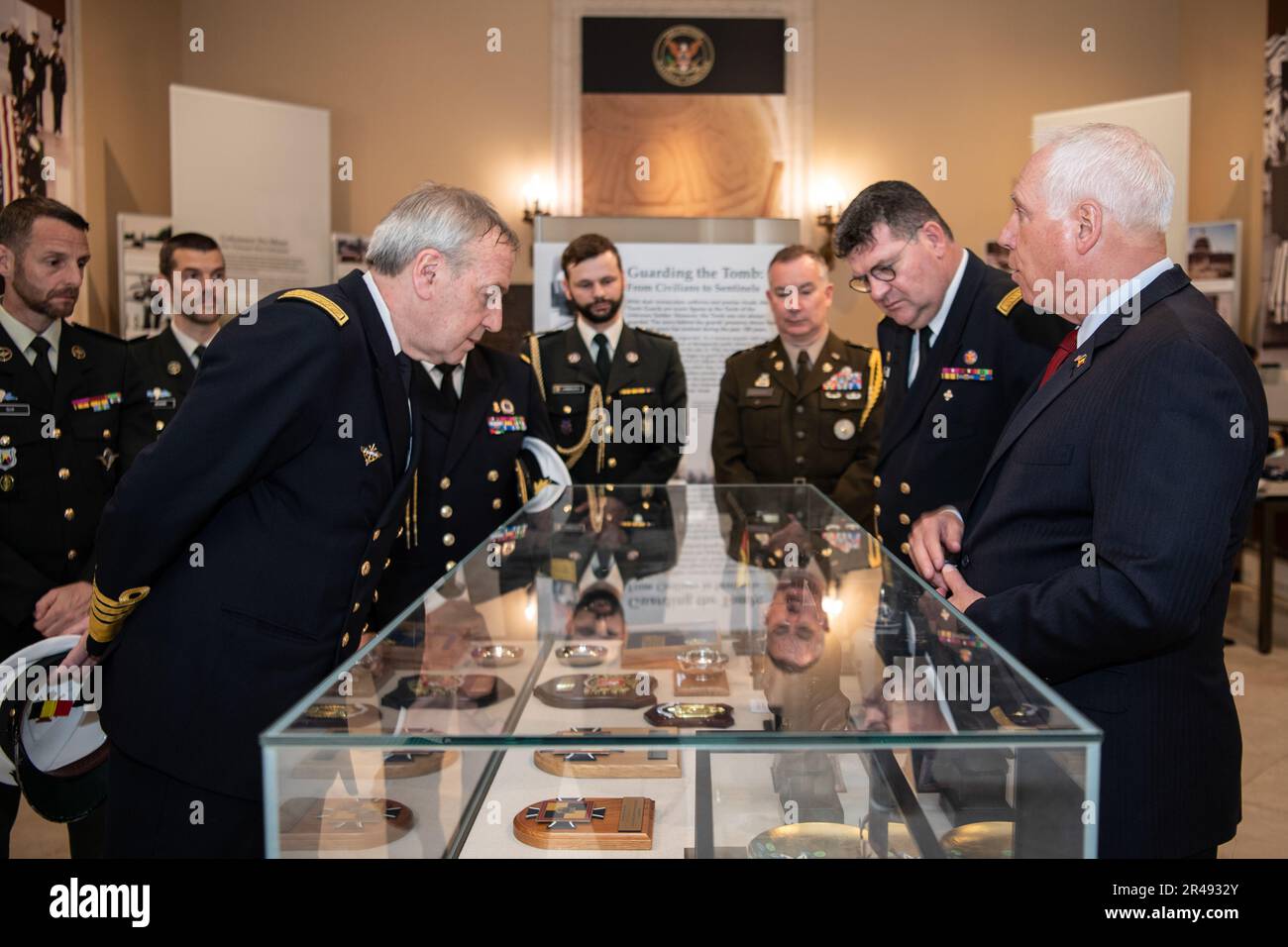 Charles Alexander, Jr. (right), superintendent, Arlington National ...