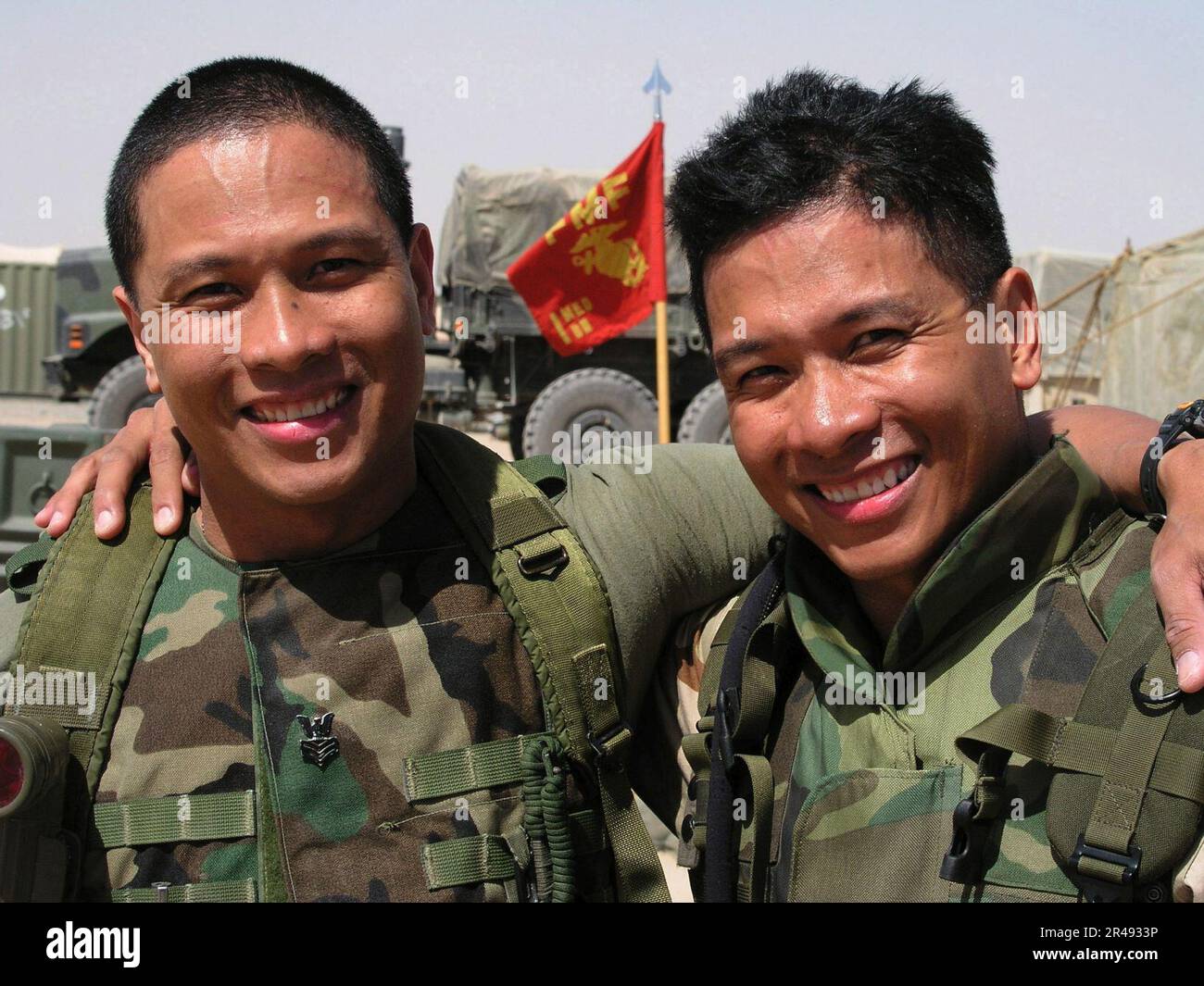 US Navy Twin brothers, both U.S. Navy 1st Class Hospital Corpsman deployed with forces ...