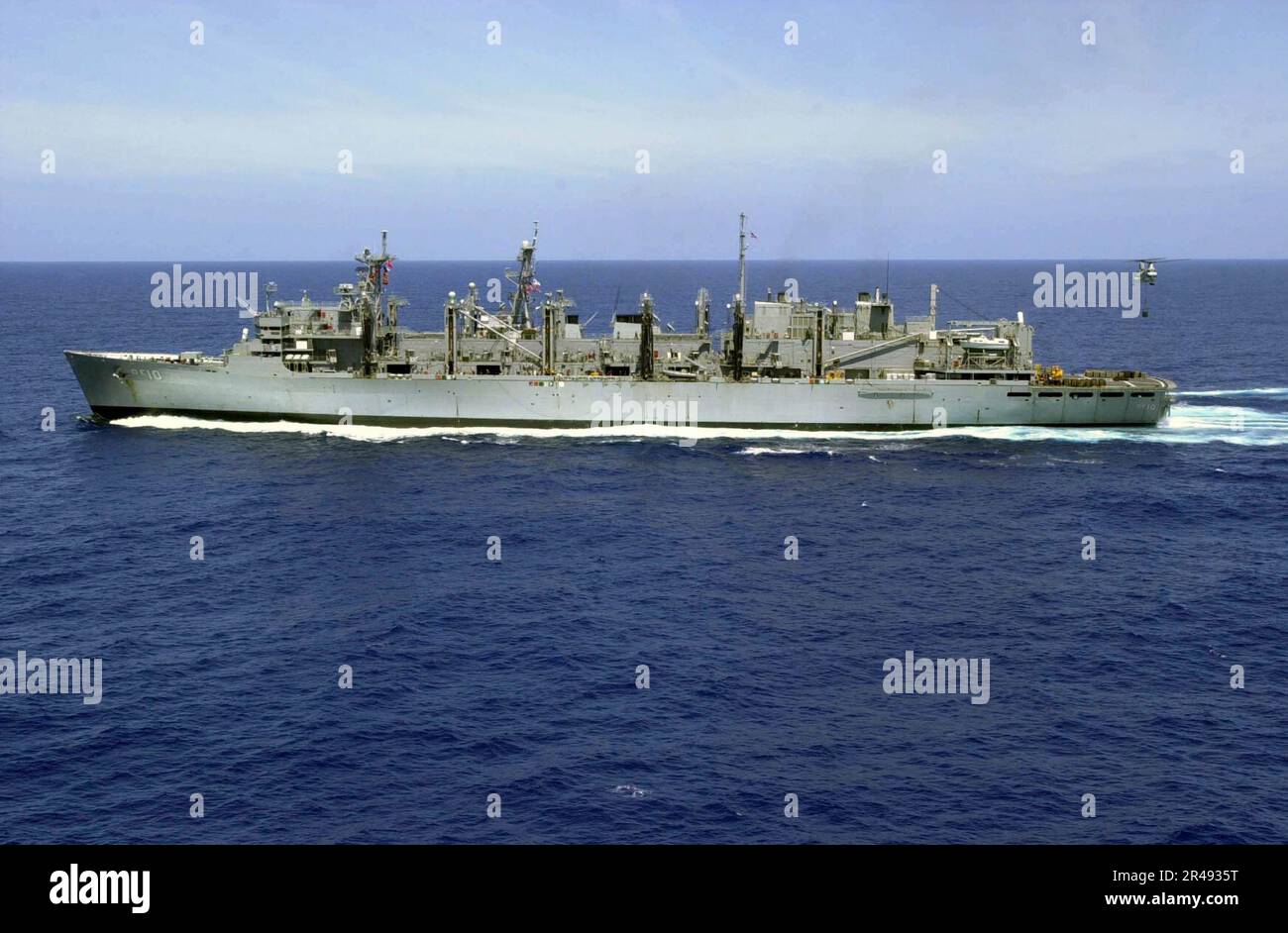 US Navy The fast combat support ship USS Bridge underway following ...