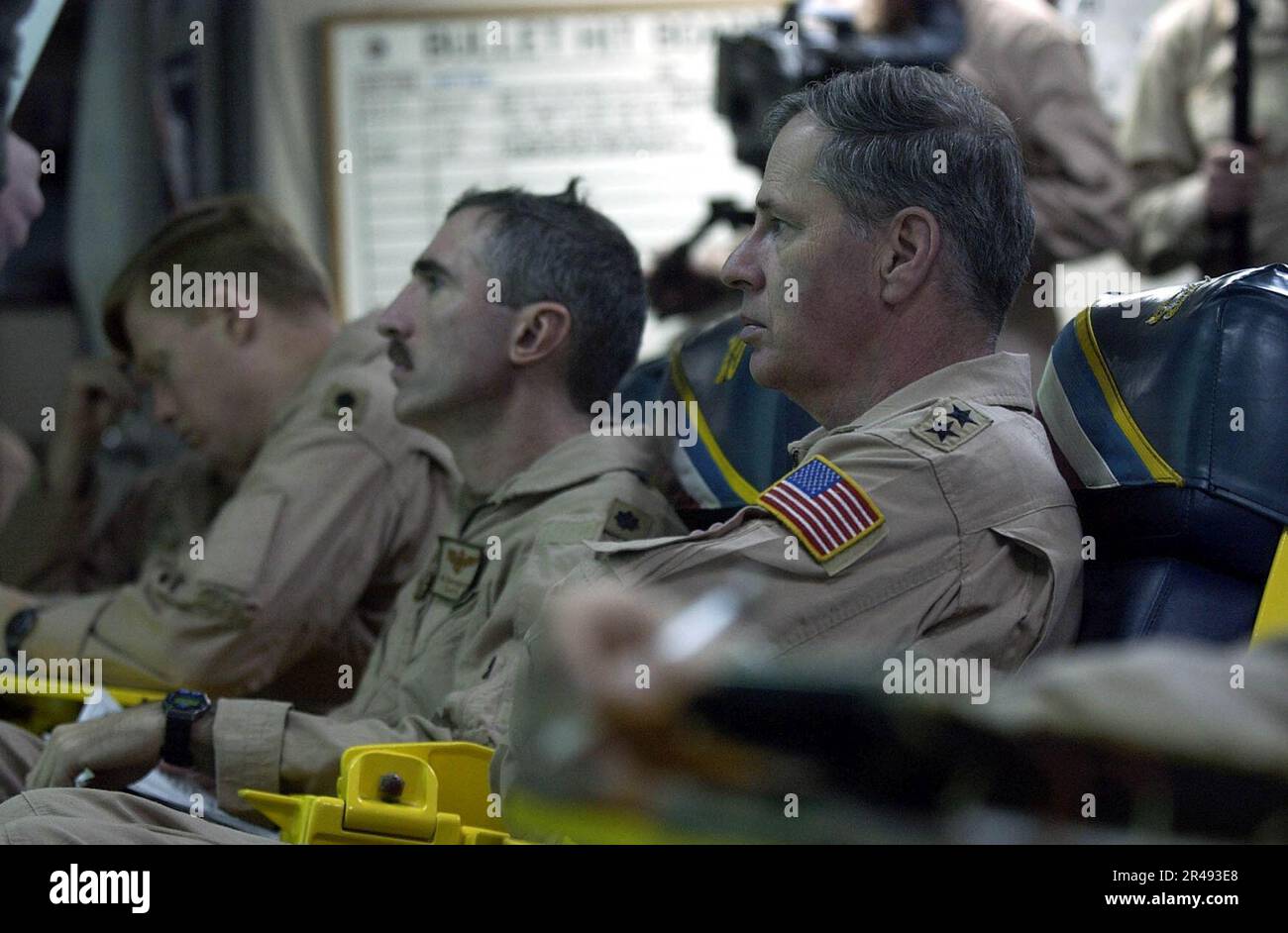 US Navy Vice Adm. Barry Costello, Commander Cruiser Destroyer Group One ...