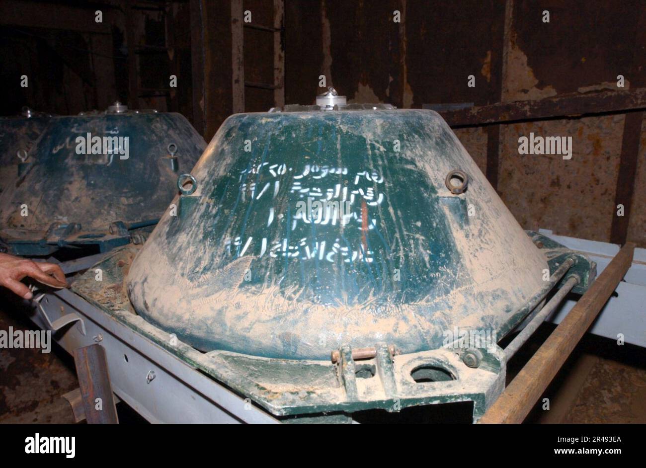 US Navy This acoustic influence mine is among the over five-dozen ...