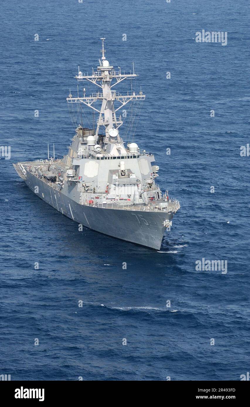 US Navy The guided missile destroyer USS Donald Cook (DDG 75) underway ...