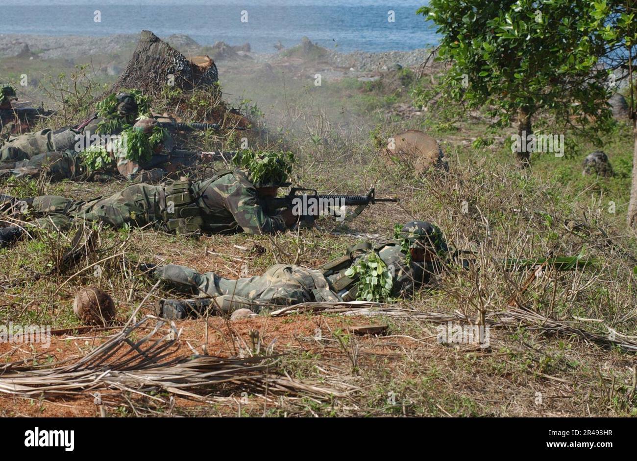 US Navy A member of the Armed Forces Philippines (AFP) demonstrates ...