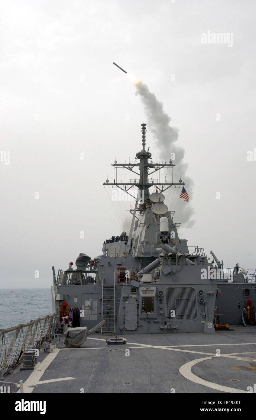US Navy The guided missile destroyer USS Milius (DDG 69) launches a ...