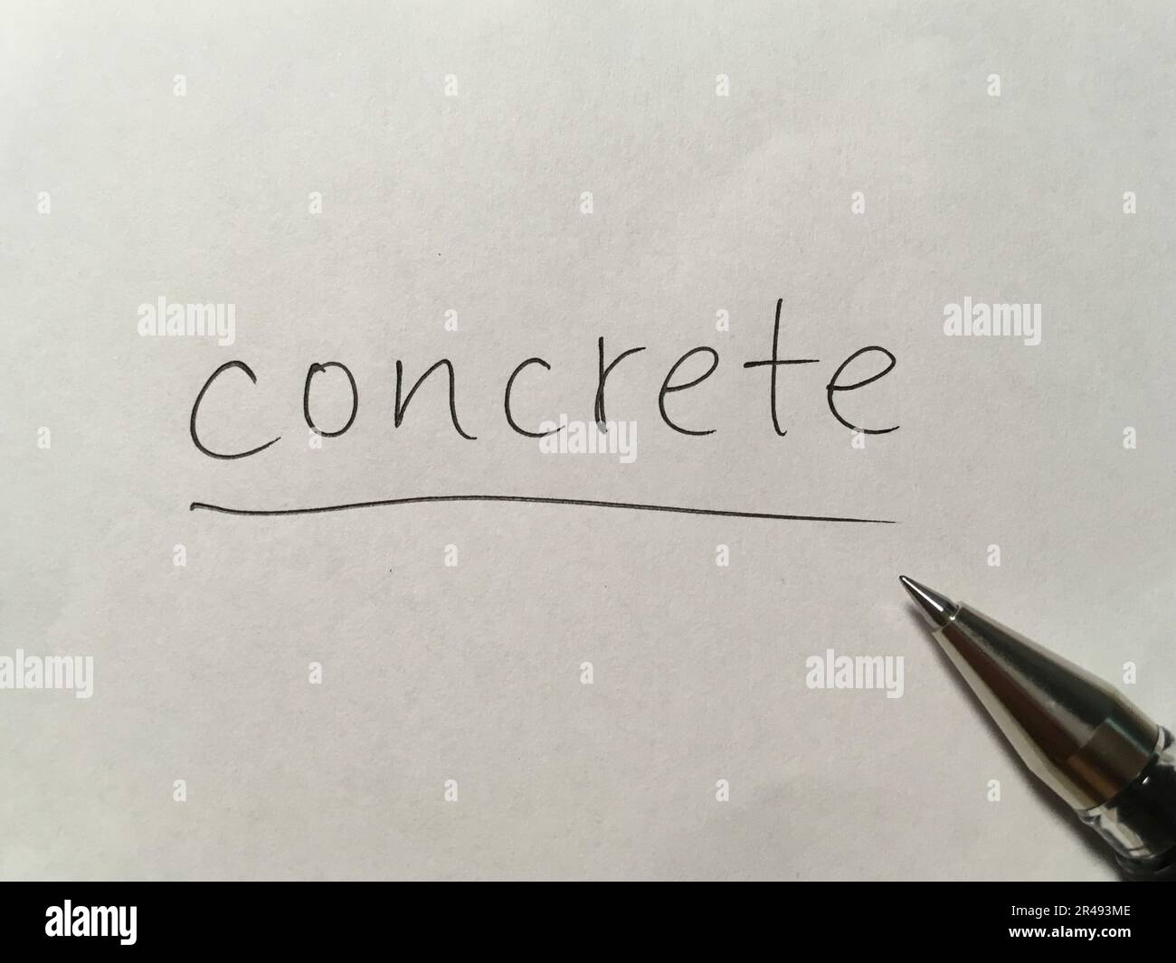 Concrete word hi-res stock photography and images - Alamy