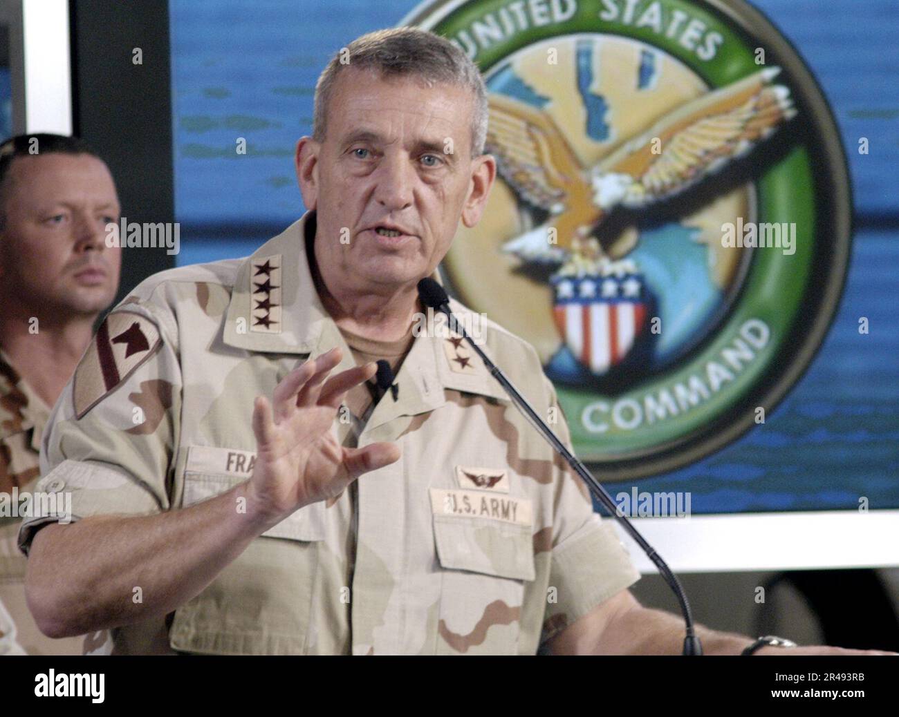 US Navy U.S. Army Gen. Tommy R. Franks, Commander in Stock Photo - Alamy