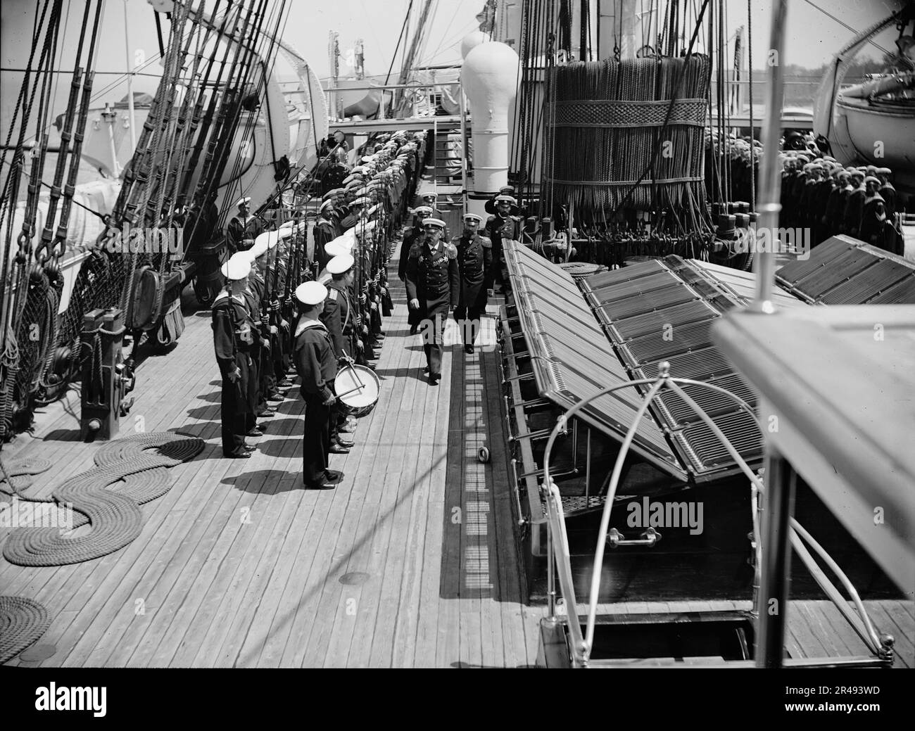 American naval inspection hi-res stock photography and images - Alamy