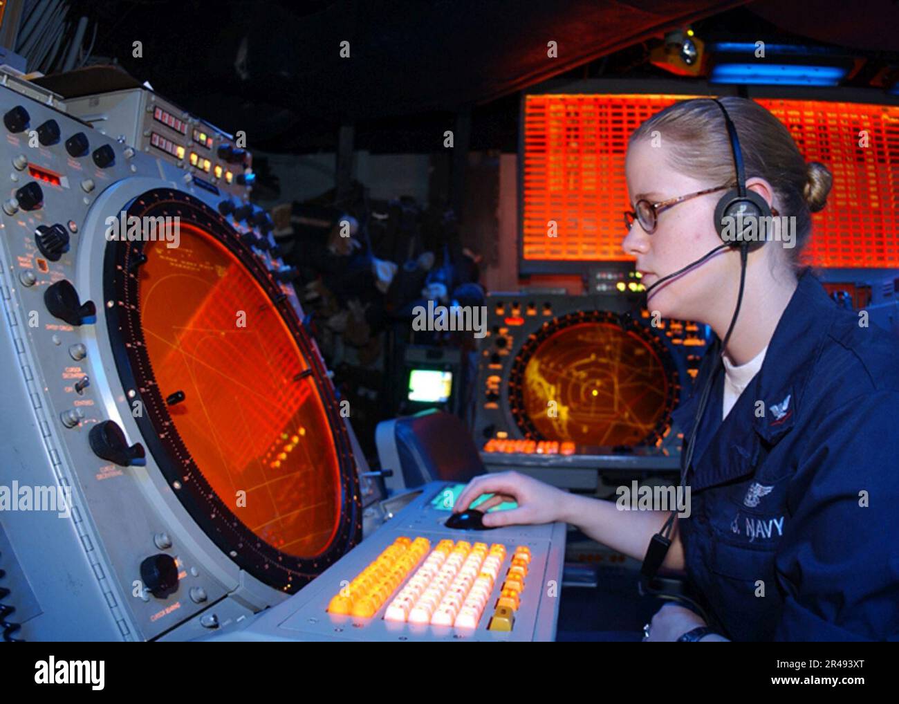 US Navy Air Traffic Controller Stock Photo - Alamy