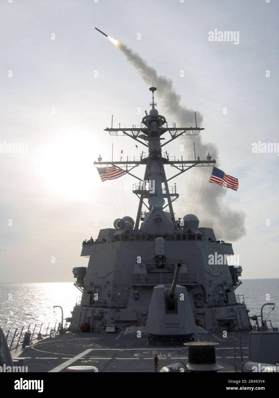 US Navy A Tomahawk Land Attack Missile (TLAM) is launched from the ...