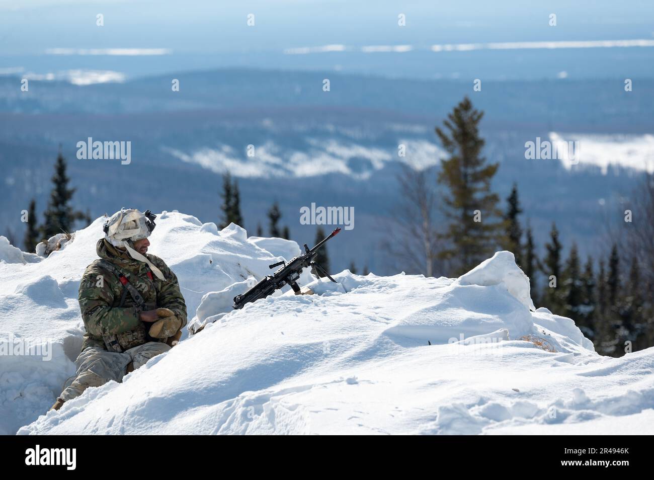 U.S. Army Pvt. Daniel Vega, assigned to the 1st Battalion, 5th Infantry ...