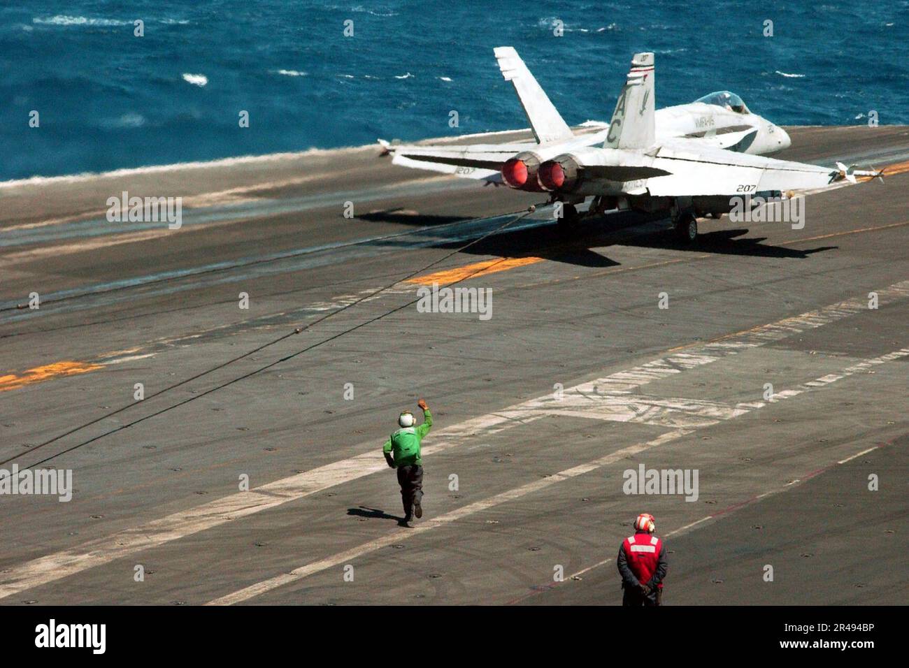 US Navy An F-A-18 Hornet assigned to the ''Silver Eagles'' of Marine ...