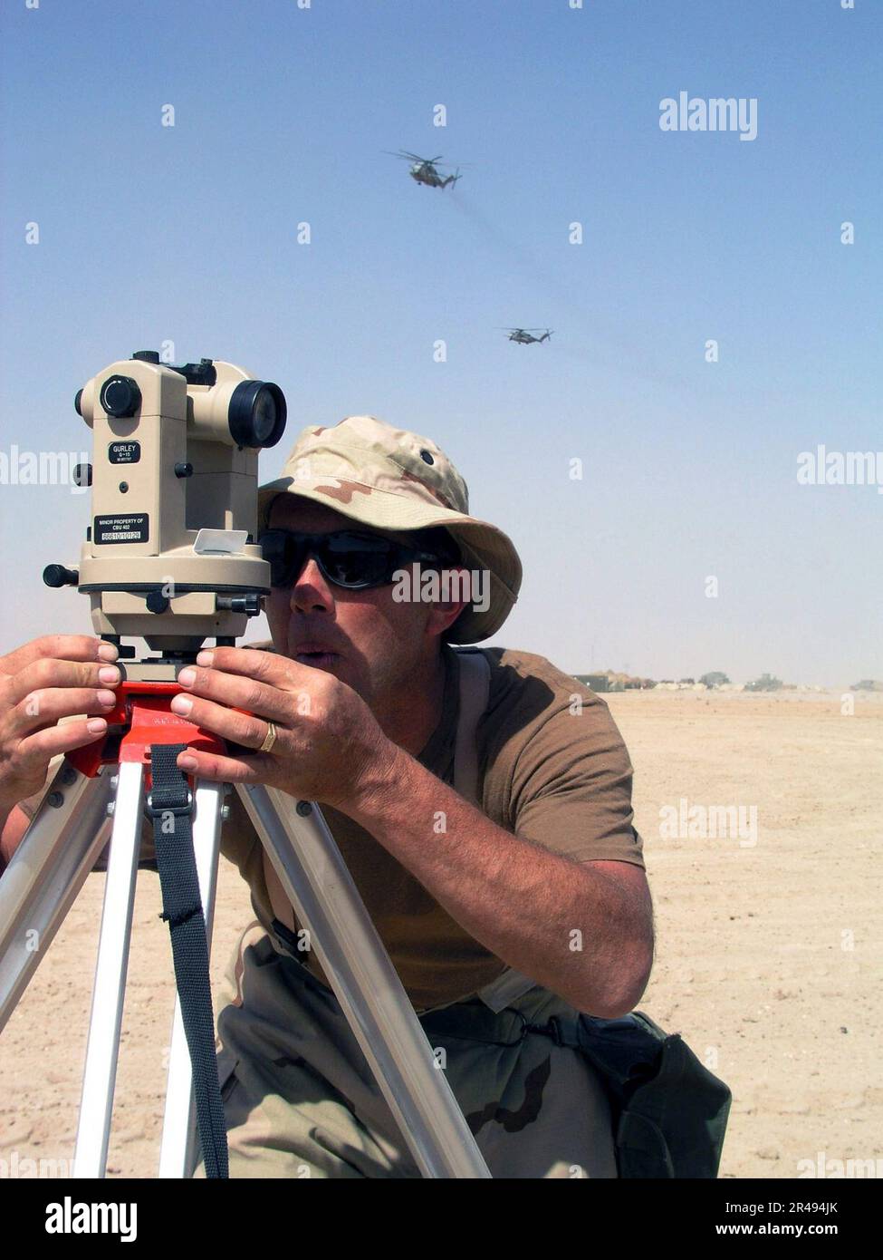 US Navy U.S. Navy Seabee builds hospital facilities in Iraq Stock Photo ...