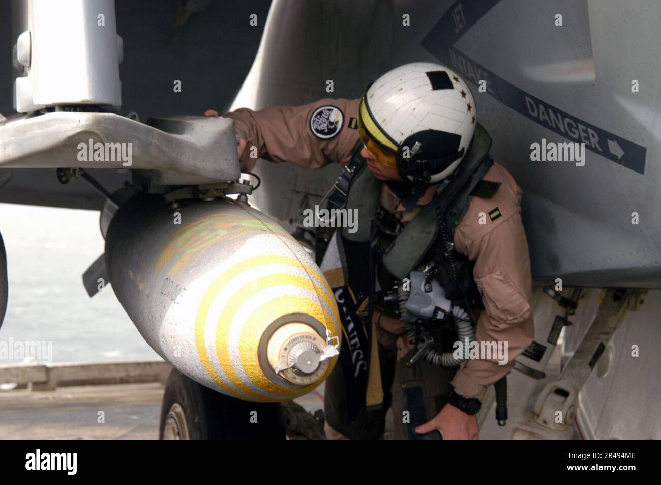 US Navy A U.S. Naval Aviator assigned to Strike Fighter Squadron One ...