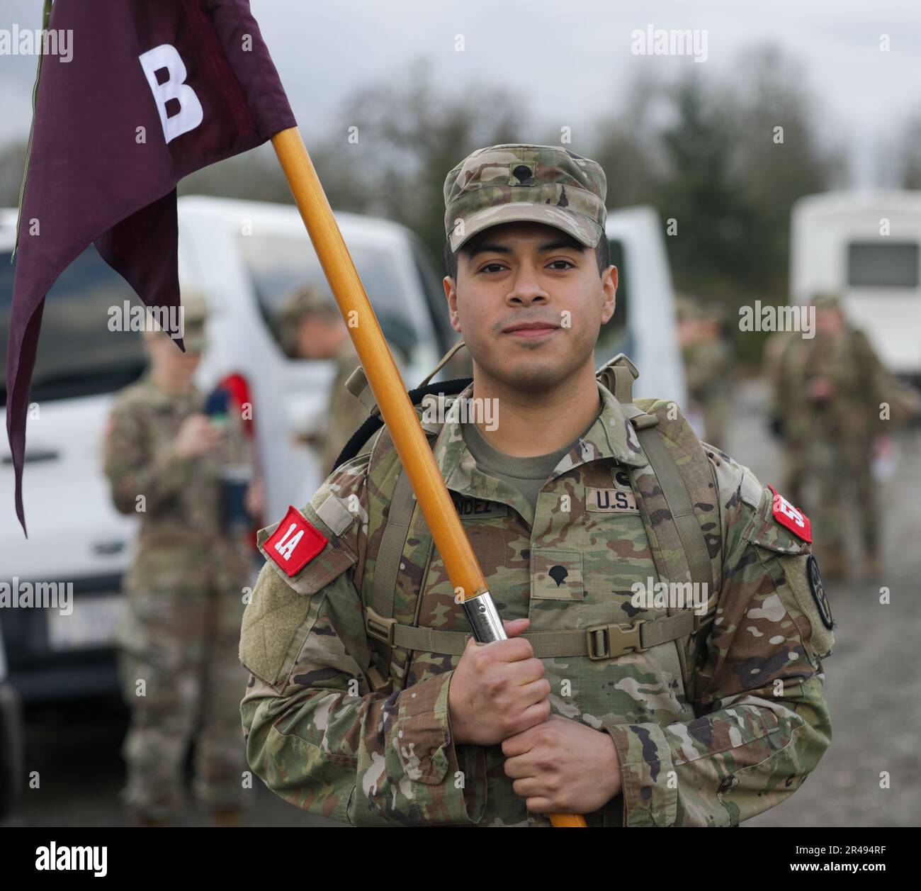 U.S. Army Spc. Cesar Hernandez, a preventive medicine specialist ...