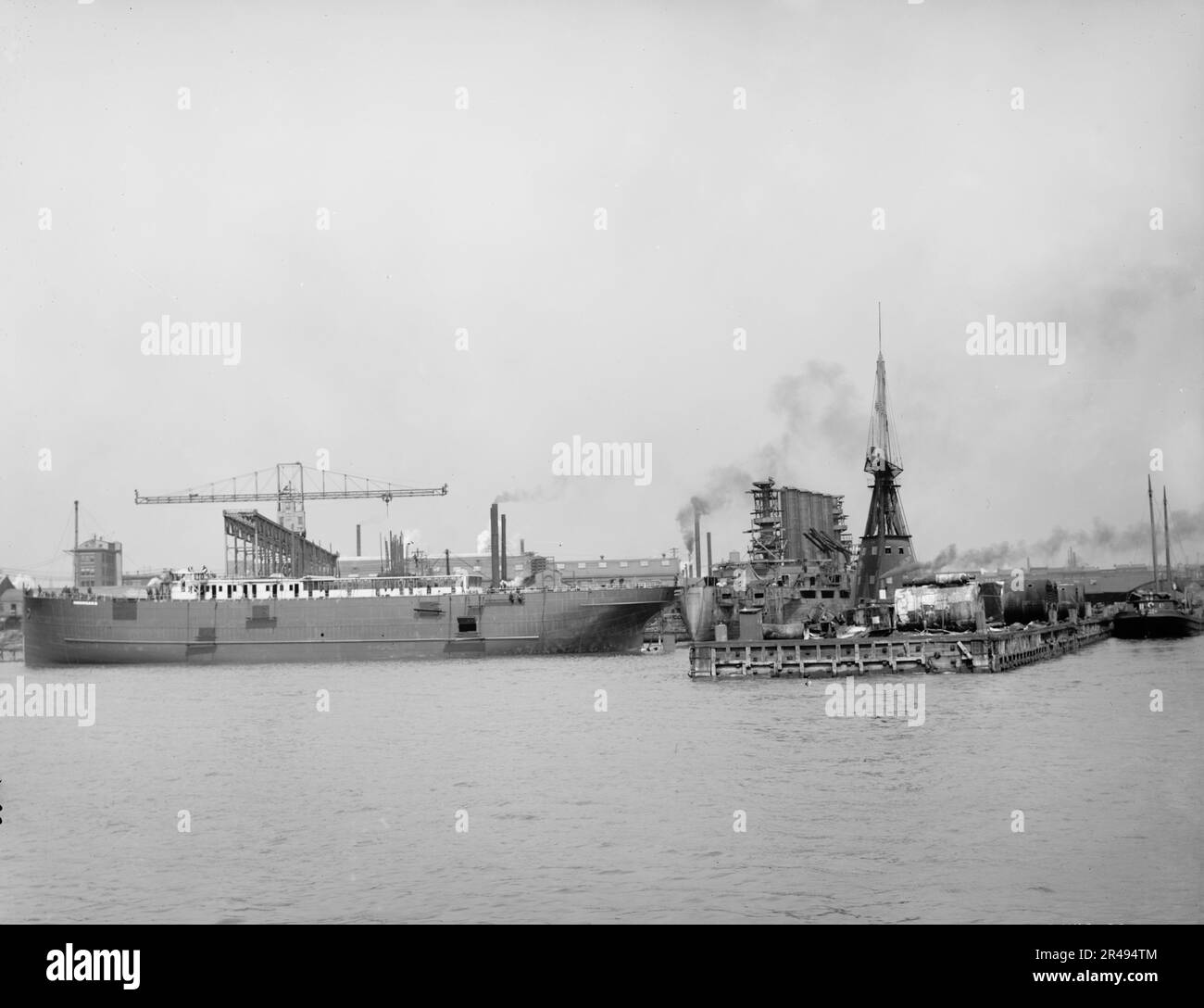 Docks, Cramps Shipyard, Philadelphia, Pa., The, between 1900 and 1906 Stock Photo - Alamy