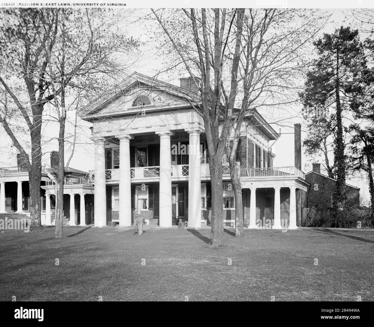 Pavilion X, East Lawn, University of Virginia, between 1900 and 1906 ...