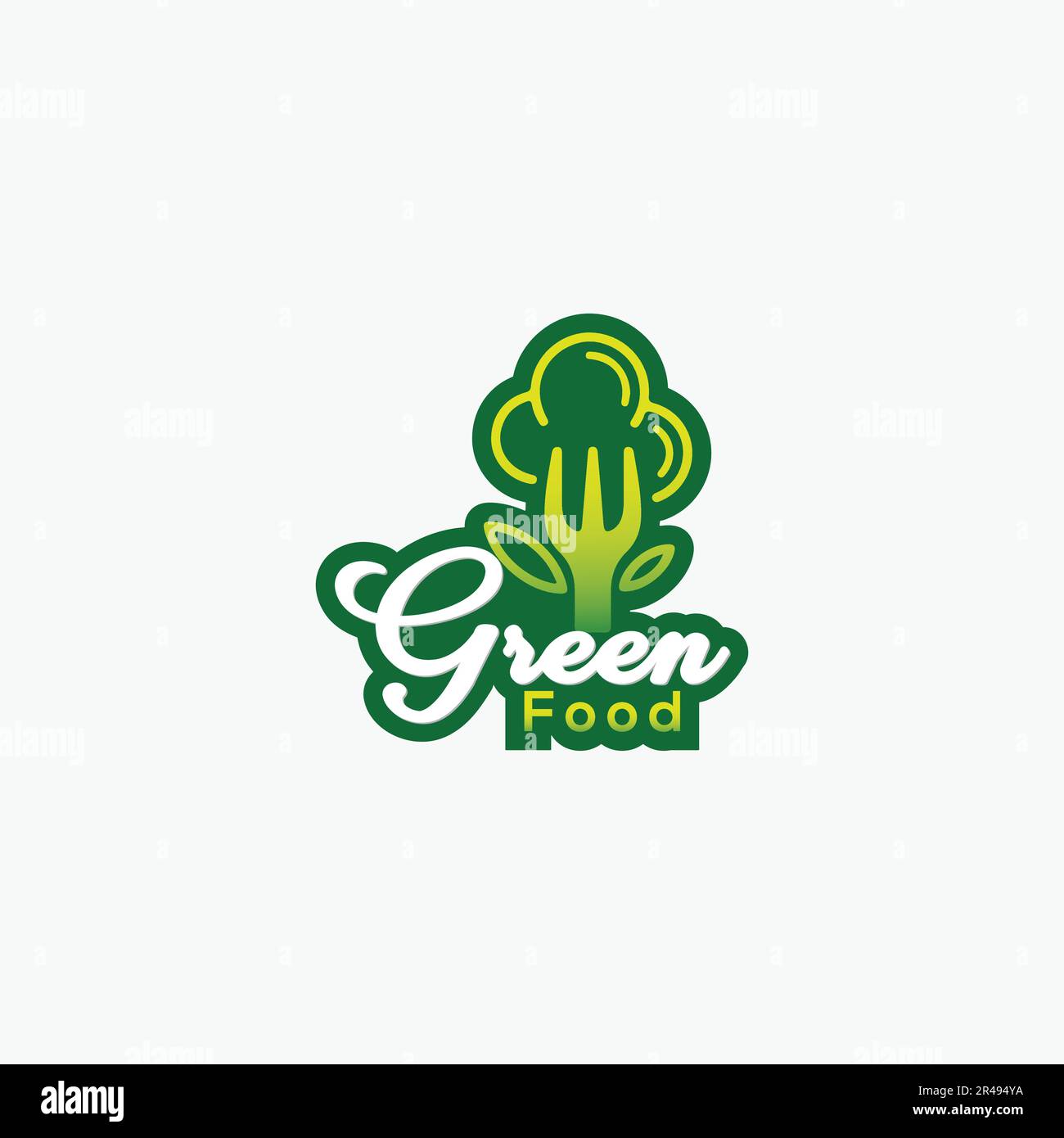 green food logo, graphics, vintage, versatile and business logo design ...