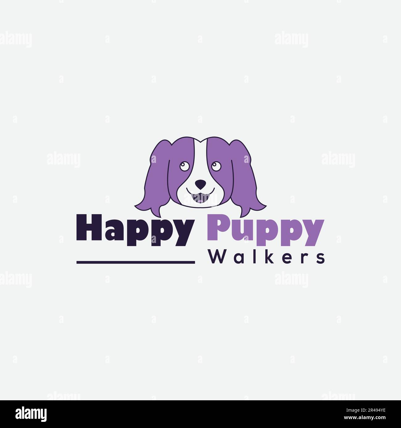 happy puppy logo ,dog, smiling dog minimalist and business logo design ...