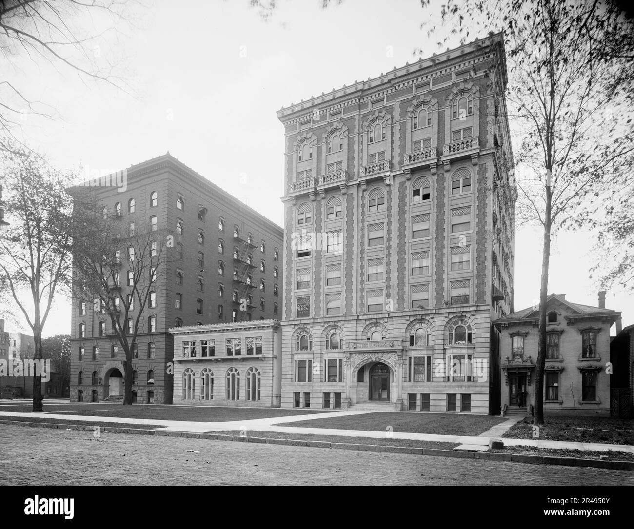 Lennox [sic] and Madison Apartments, Detroit, Mich., The, c1905 Stock ...