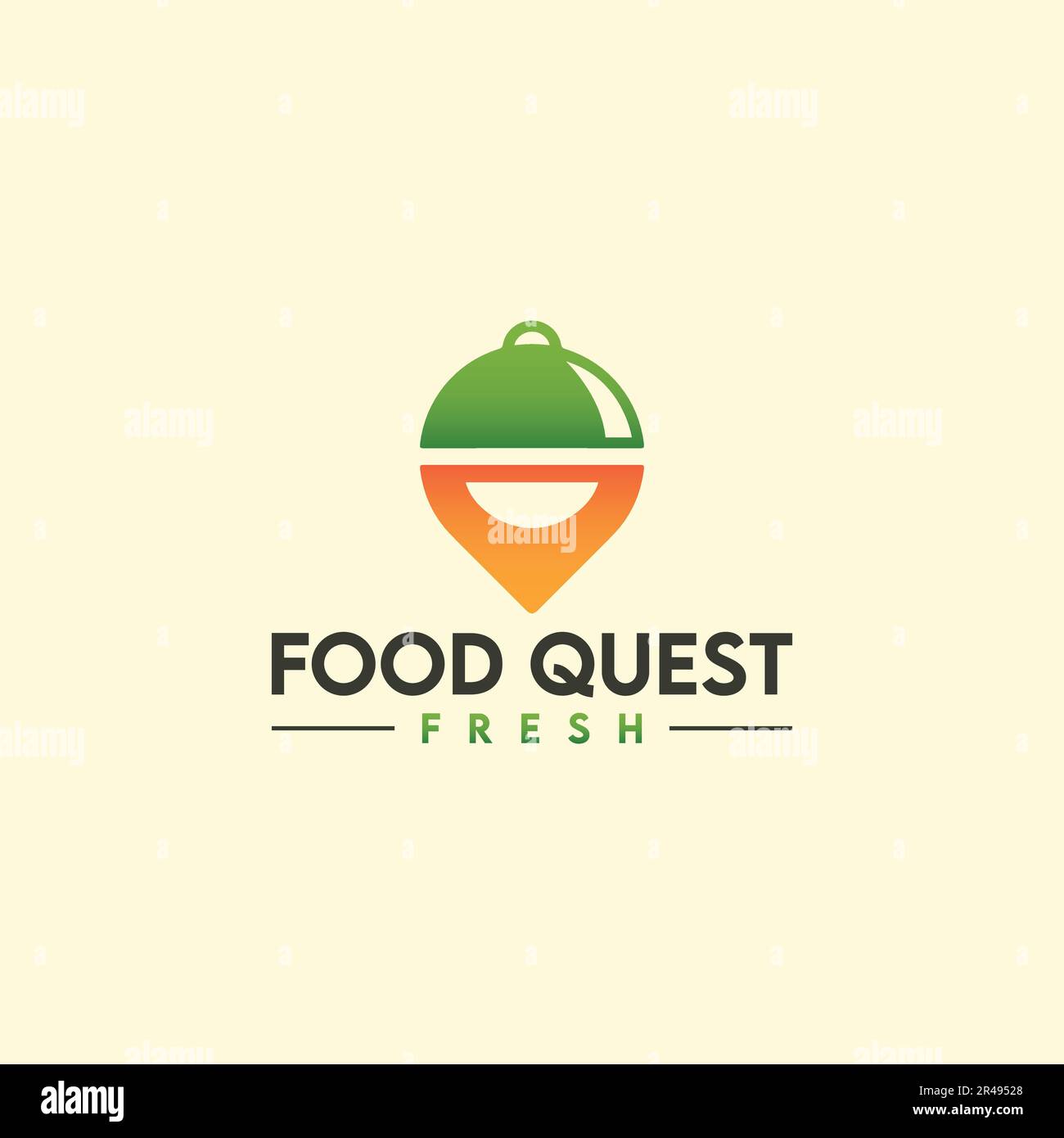 food quest logo, restaurant, minimalist and business logo design Stock ...