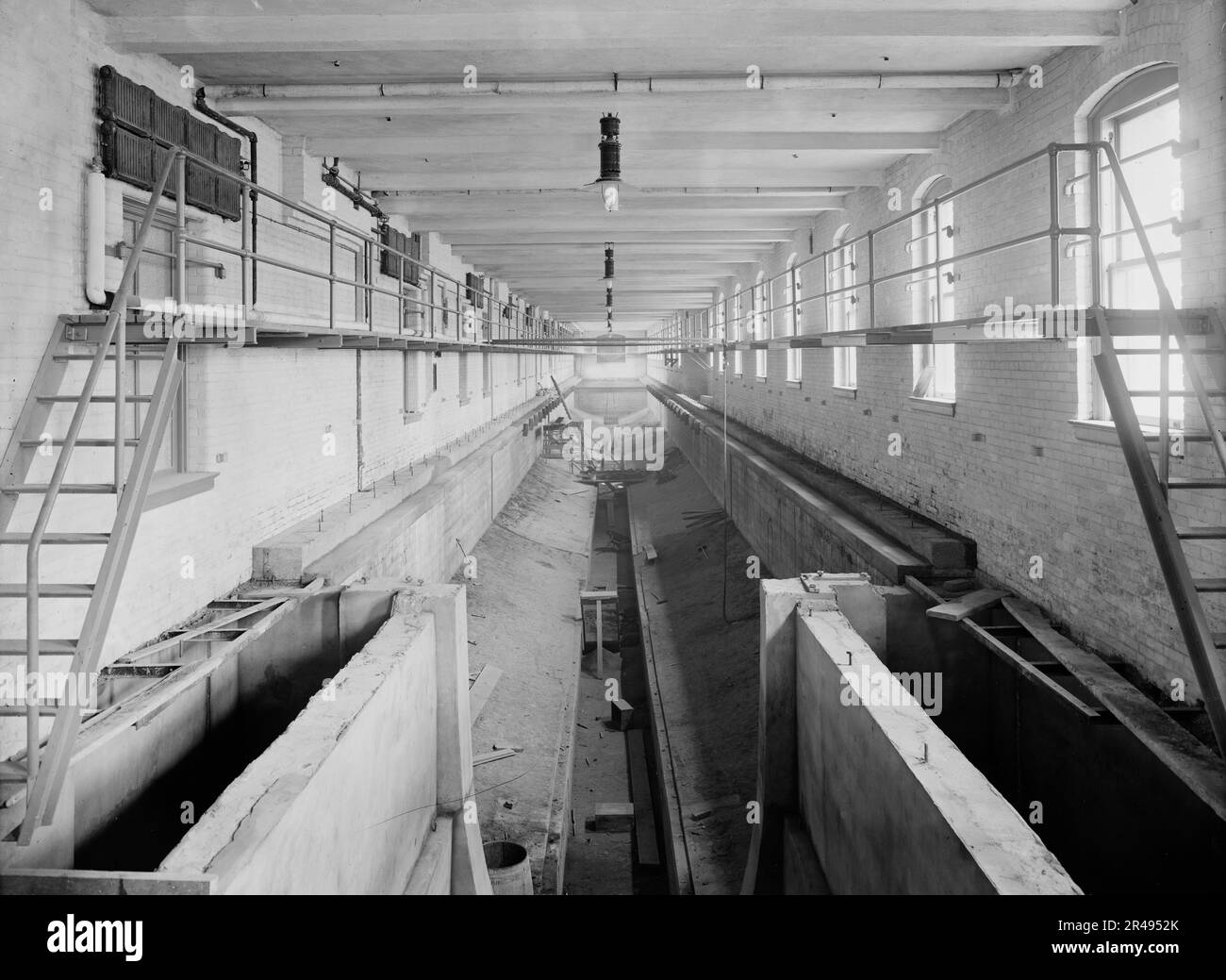 Naval tank, Engineering Building, University of Michigan, c1905 Stock ...