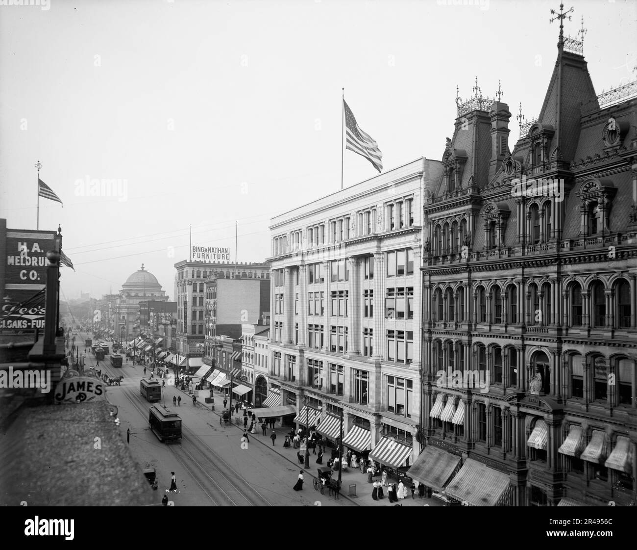N main street in Black and White Stock Photos & Images - Alamy