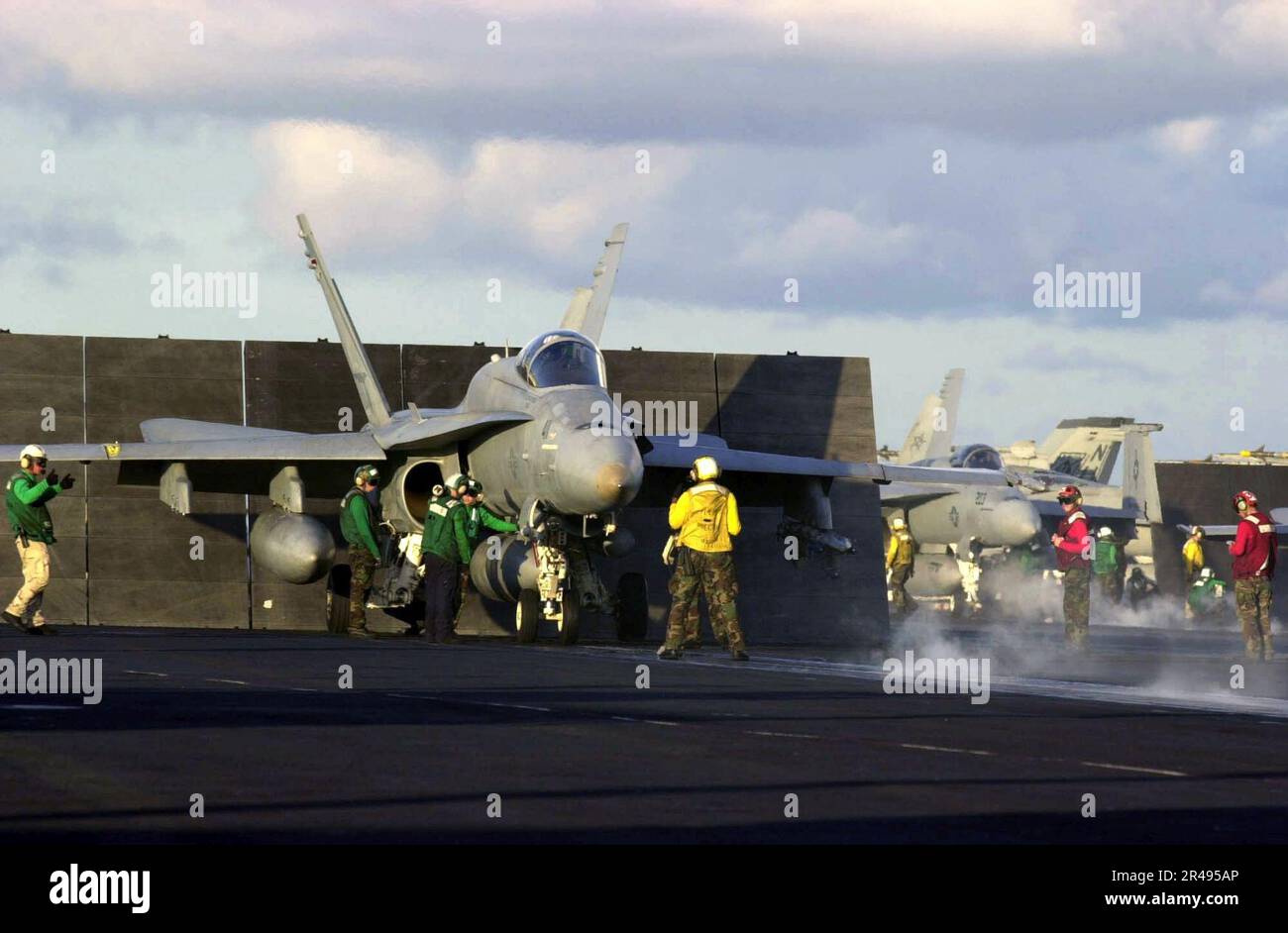 US Navy An F-A-18 Hornet assigned to the ''Mighty Strikes'' of Strike ...