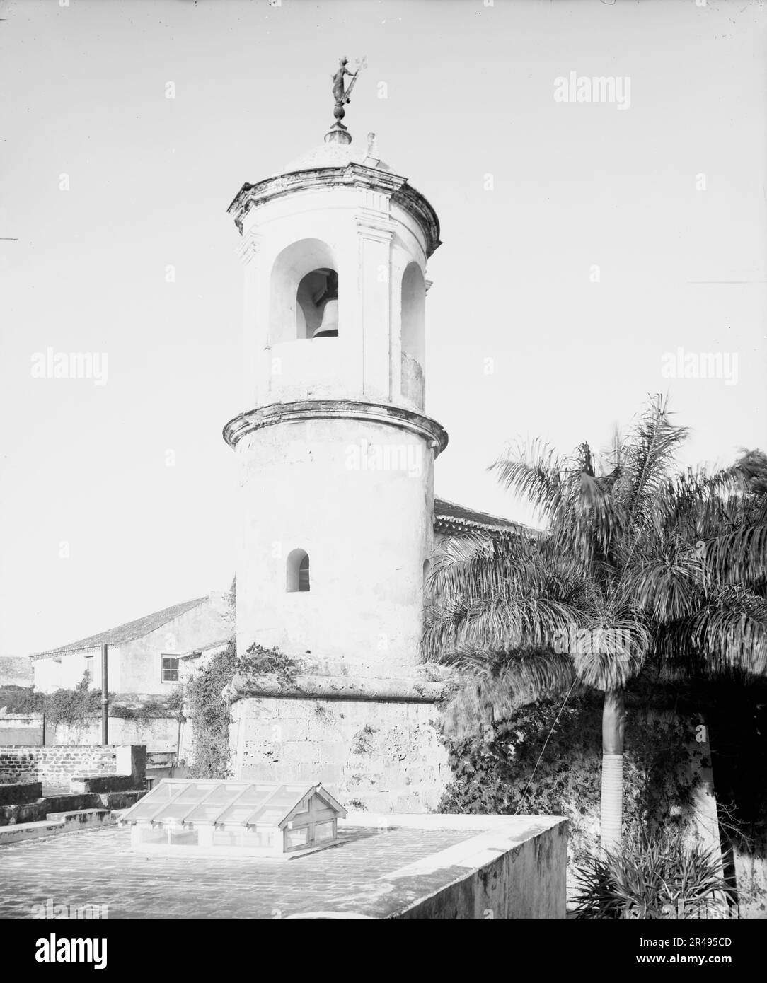 Tower of Cuartel De La Fuerza, Havana, Cuba, c1904 Stock Photo - Alamy