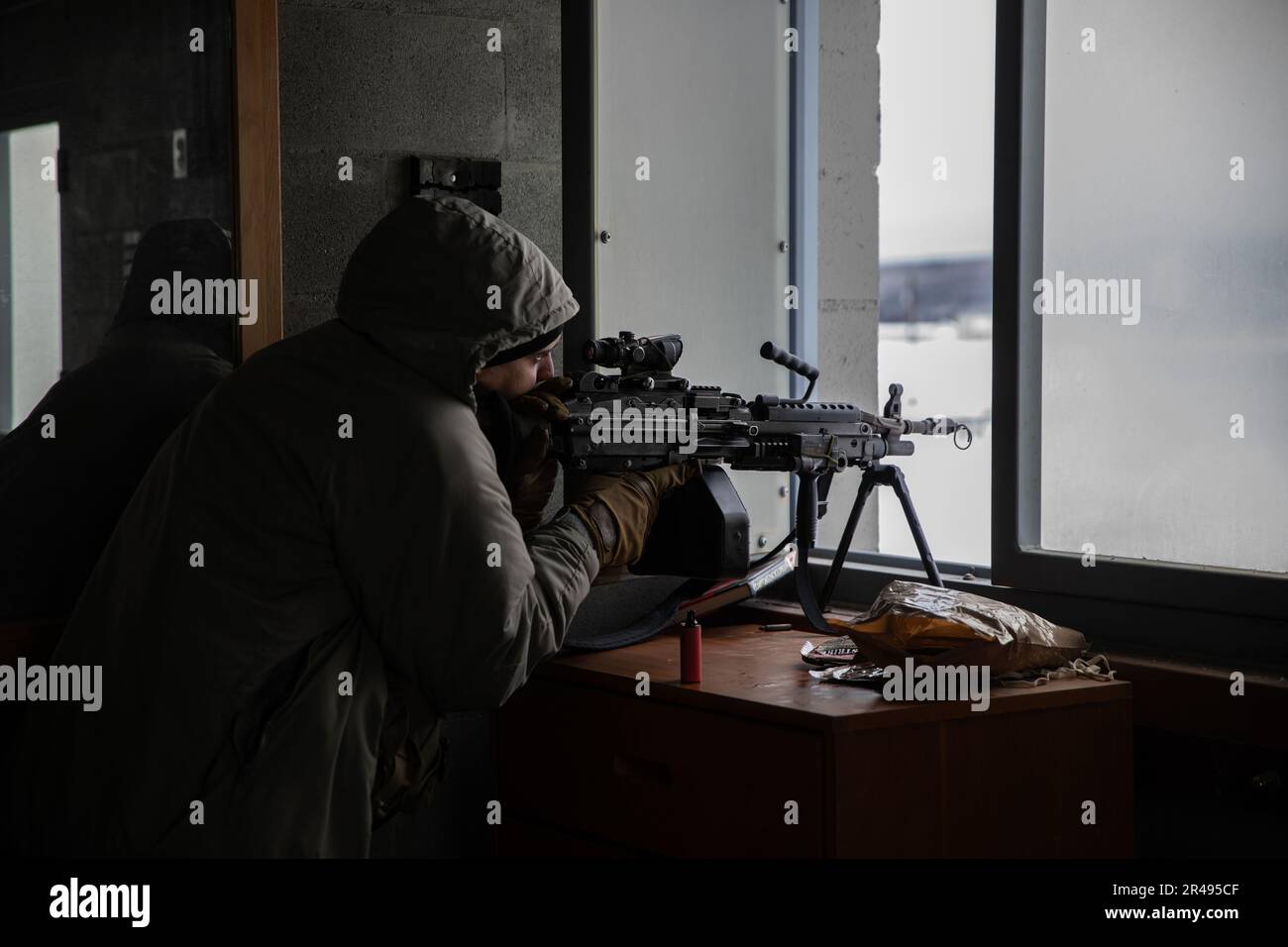 US Army Pfc. Jennie Luna, a Combat Engineer assigned to 6th Brigade ...