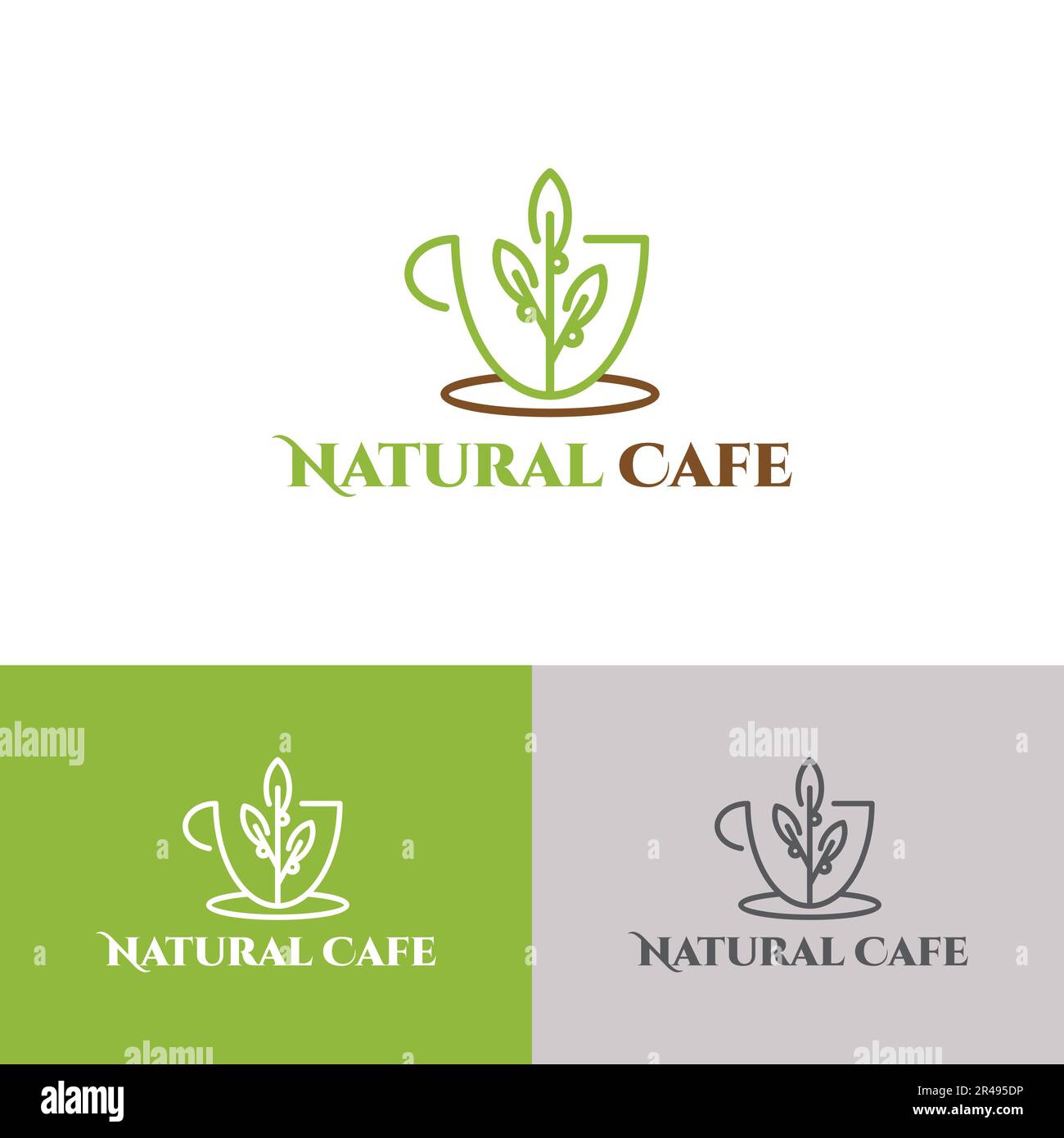natural café. coffee logo, minimalist and business logo design in ...