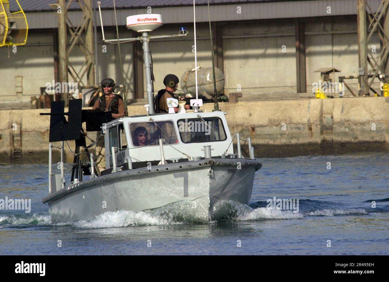 US Navy A boat crew made up of crewmembers assigned to Inshore Boat ...