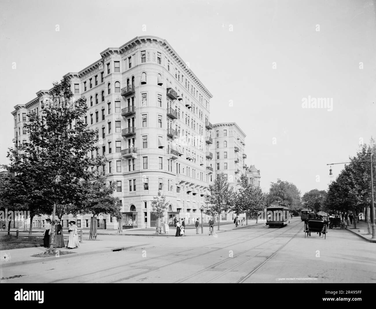 Street road tram trams in Black and White Stock Photos & Images - Alamy