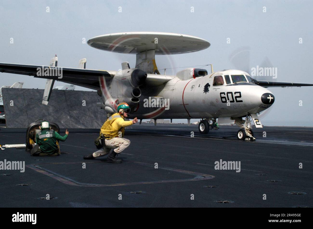 US Navy The catapult officer checks all aspects of safety before ...