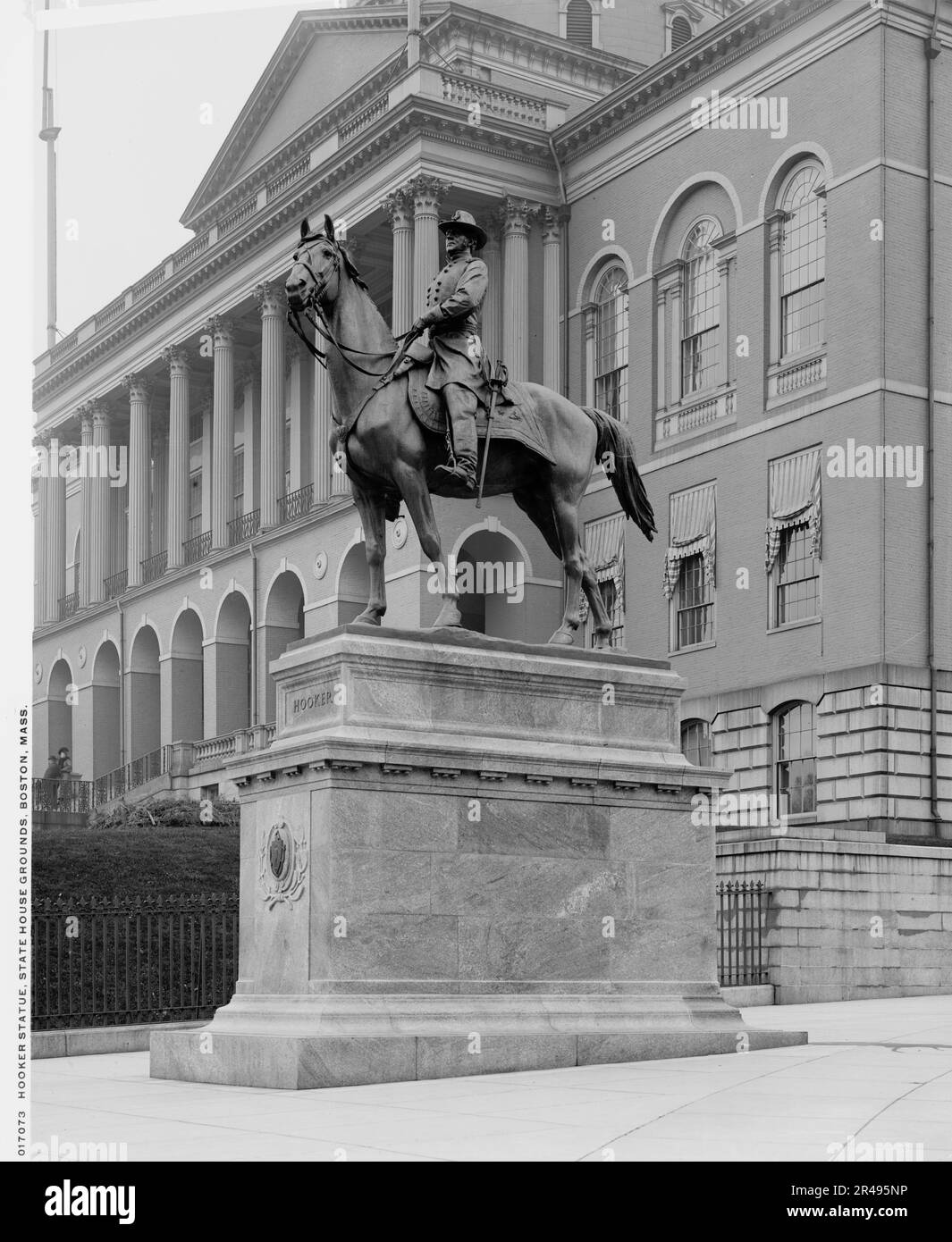 Hooker Statue, State House Grounds, Boston, Mass., c1904 Stock Photo ...