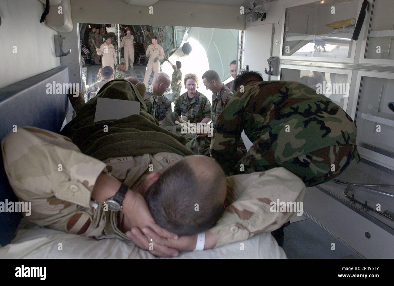 US Navy Members of the U.S. Air Force's 491st Expeditionary Air ...