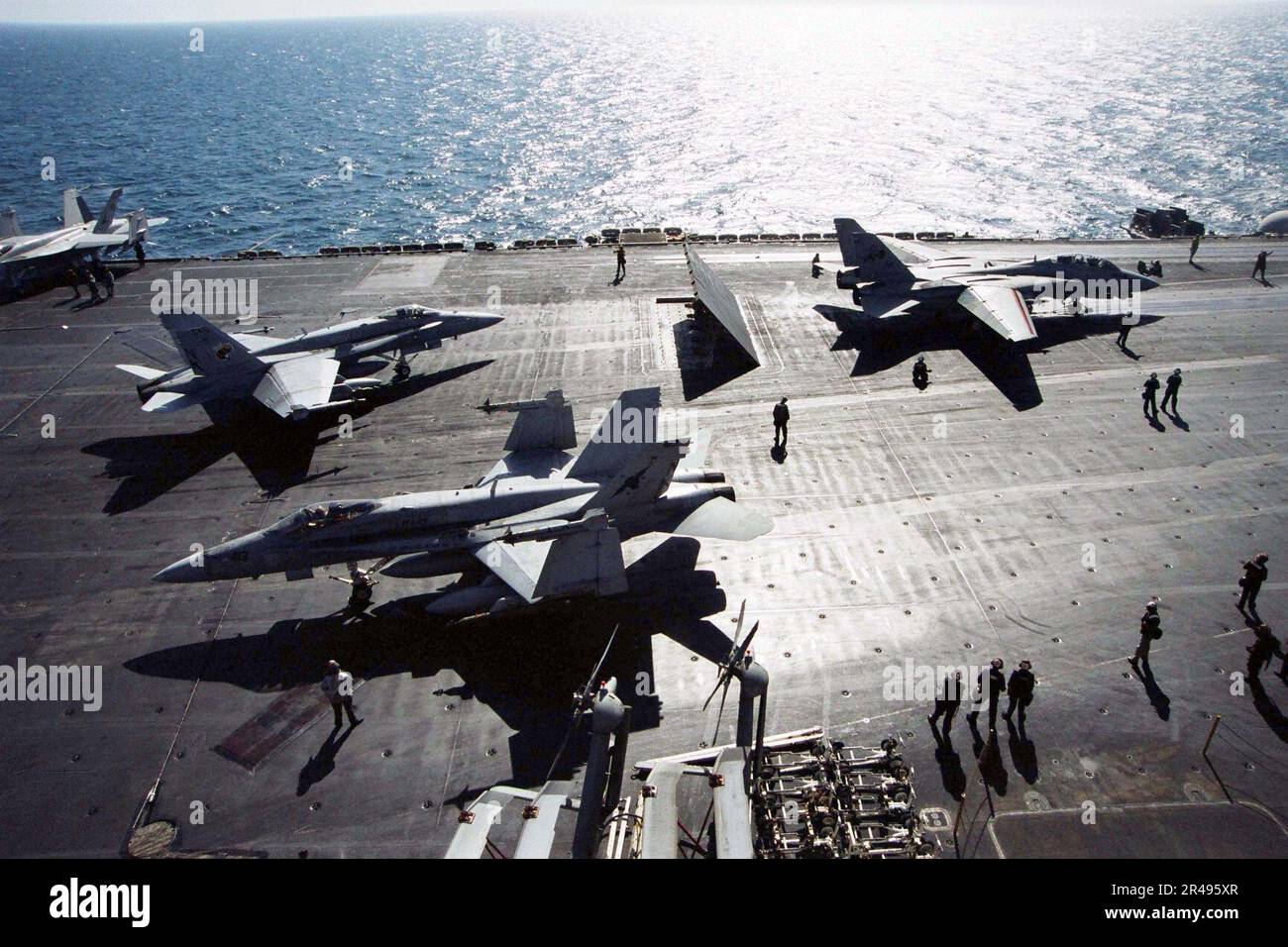 US Navy Two F-A-18C Hornets assigned to ''The Fist of the Fleet'' of ...