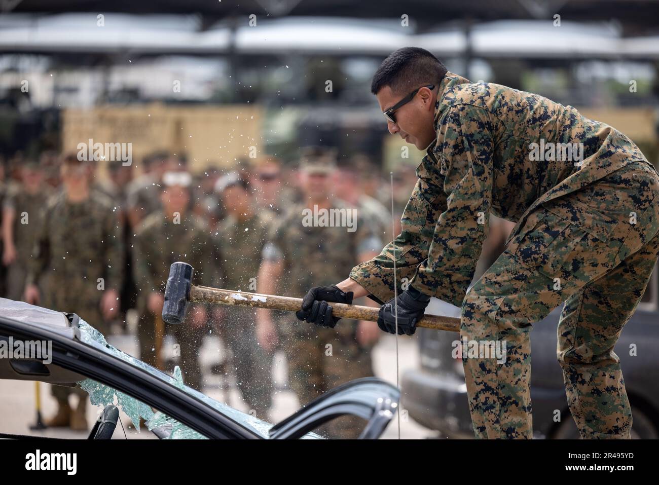 U.S. Marine Corps Lance Cpl. Artuto Soliana, a Victorville, California ...