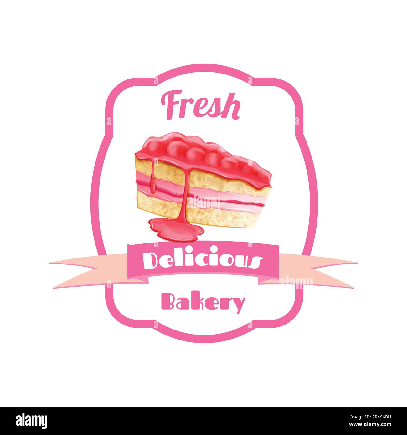 delicious bakery label vector design Stock Vector Image & Art - Alamy