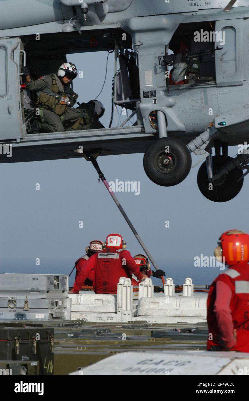 US Navy Aviation Ordnancemen aboard USS Abraham Lincoln (CVN 72 ...
