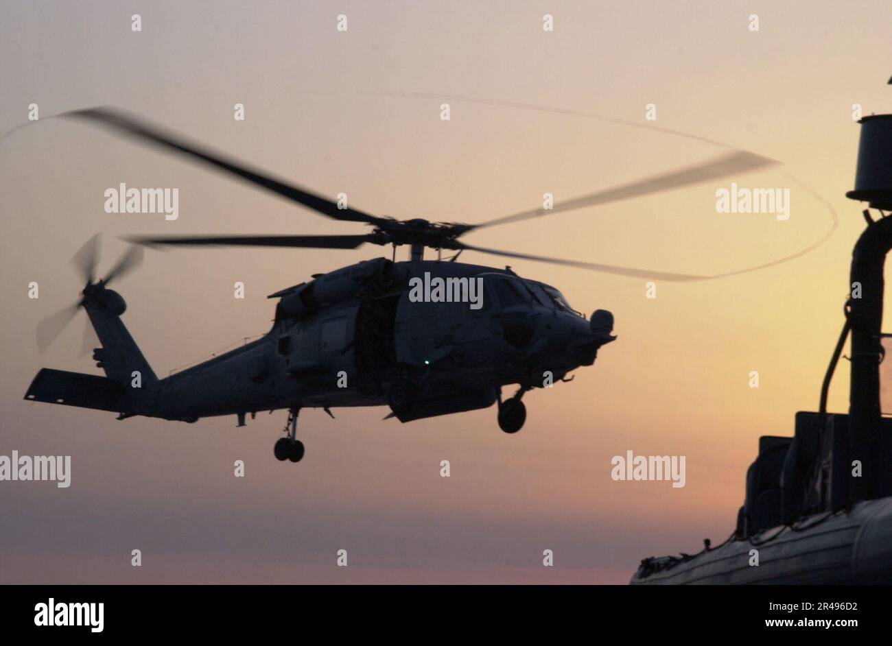 US Navy The blades of an HH-60H Seahawk helicopter makes swirls in the ...