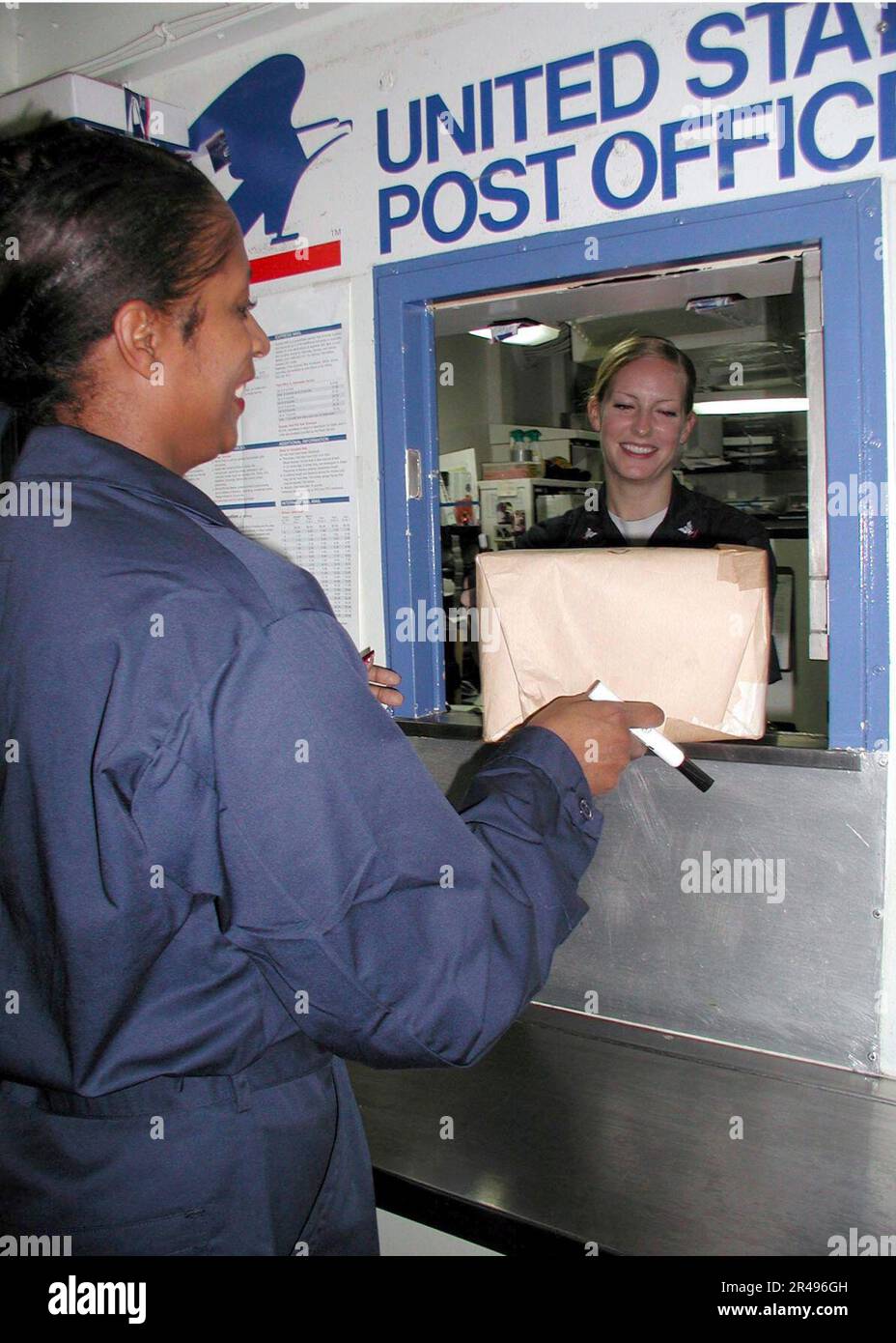 US Navy Aviation Support Equipment Technician 1st Class sends a package ...