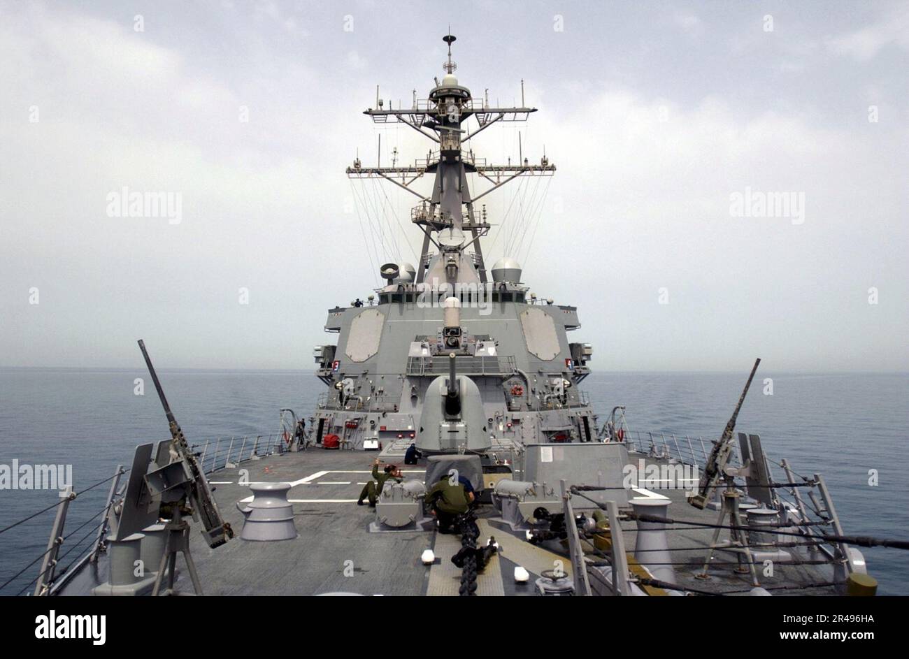 US Navy USS Donald Cook (DDG 75), the first surface combatant to fire ...
