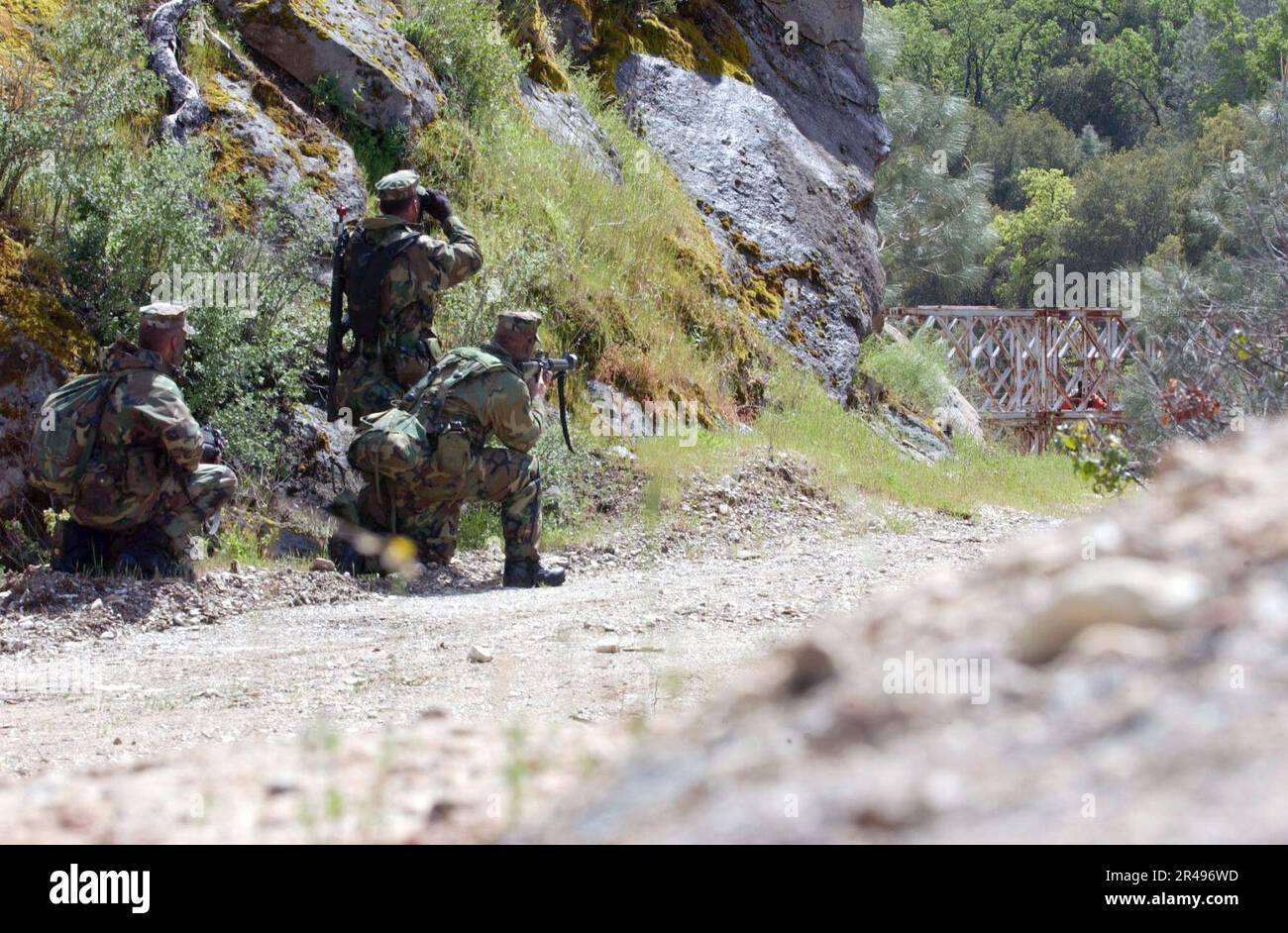 US Navy Seabee Engineer Reconnaissance Team (SERT) reach their mission ...