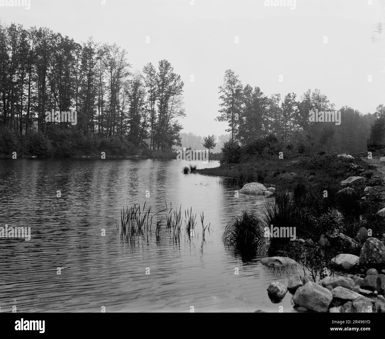 Howell's Lakes, N.J., upper lake, between 1900 and 1906 Stock Photo - Alamy