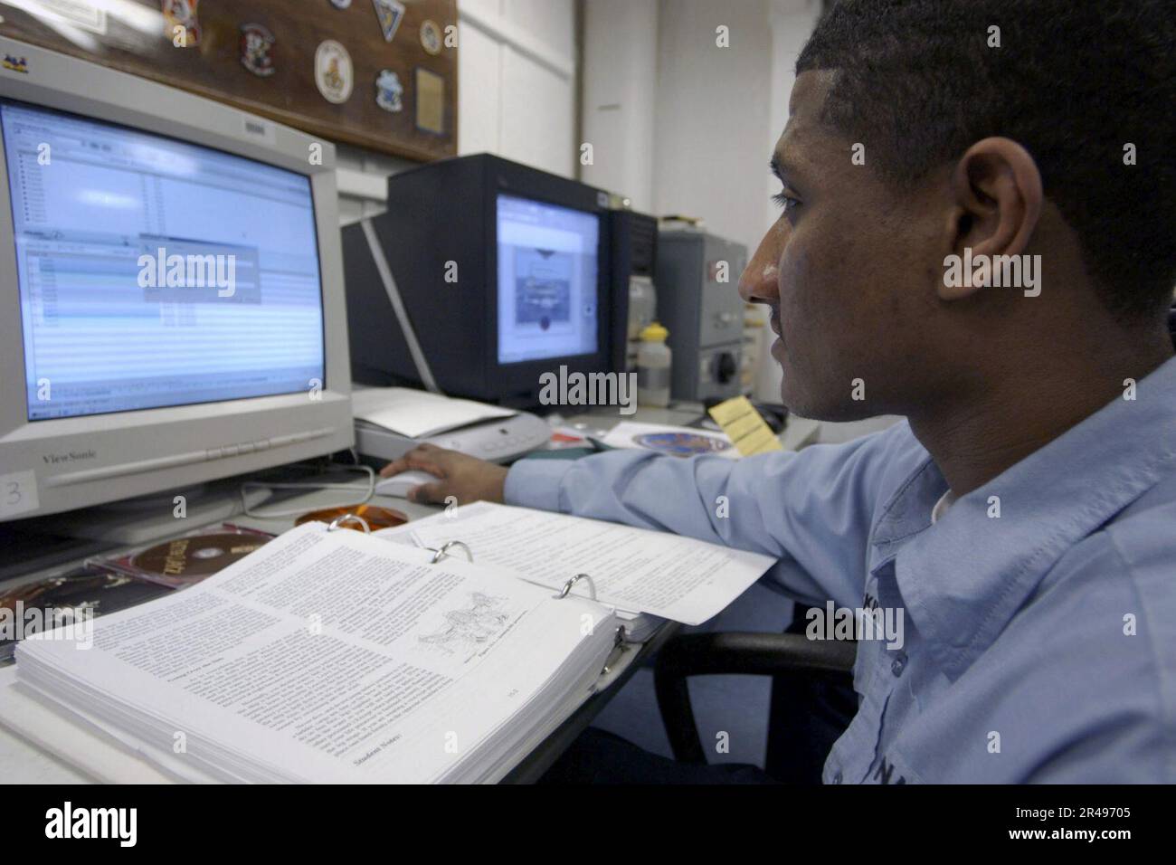 US Navy Lithographer Stock Photo - Alamy