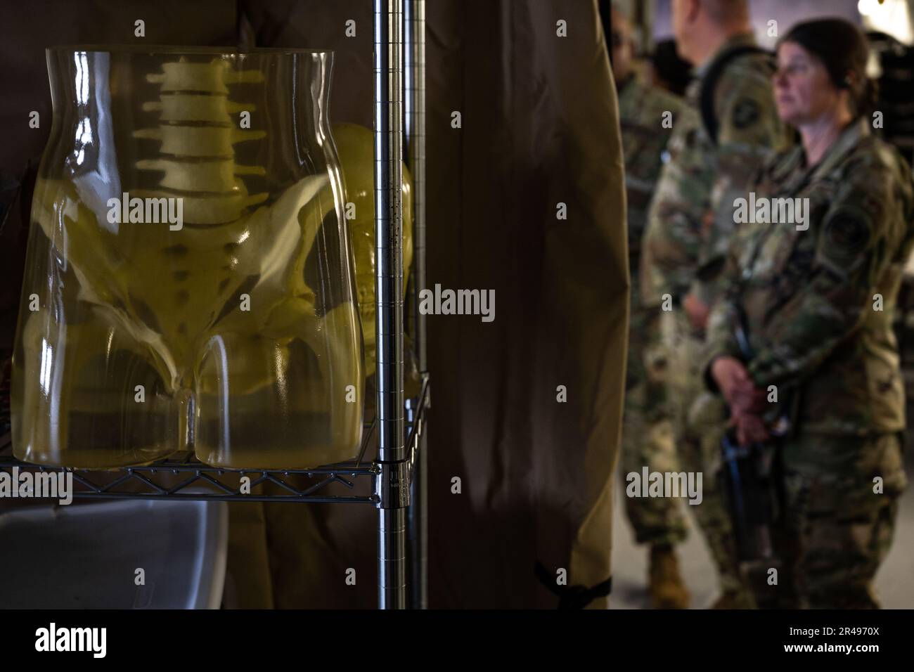 Service members from across the Department of Defense listen during a ...