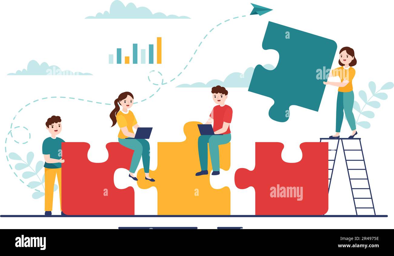 Conflict Resolution and Management Vector Illustration with Two Society ...